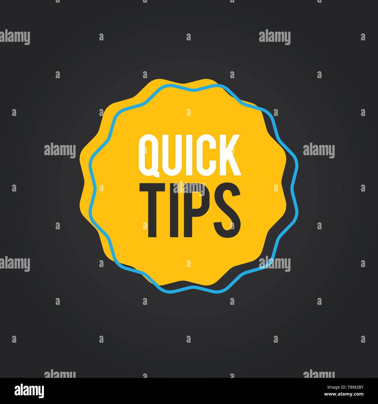 Modern quick tips composition with flat design- Vector illustrator Stock Vector Image & Art - Alamy