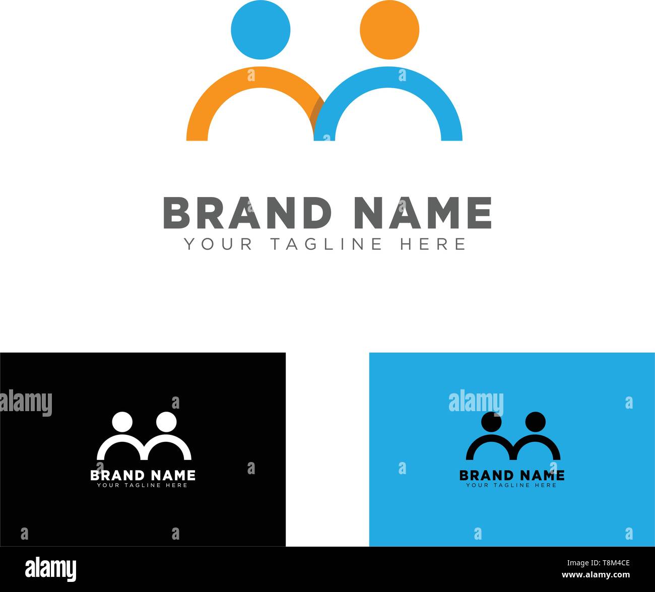 community group logo design template vector illustration icon element ...