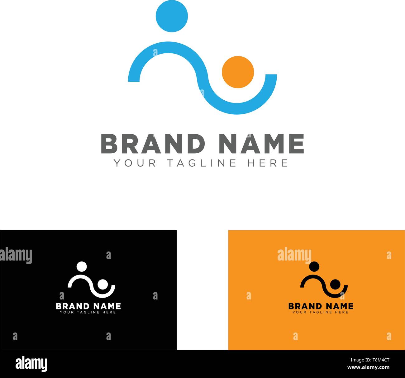 community group logo design template vector illustration icon element ...