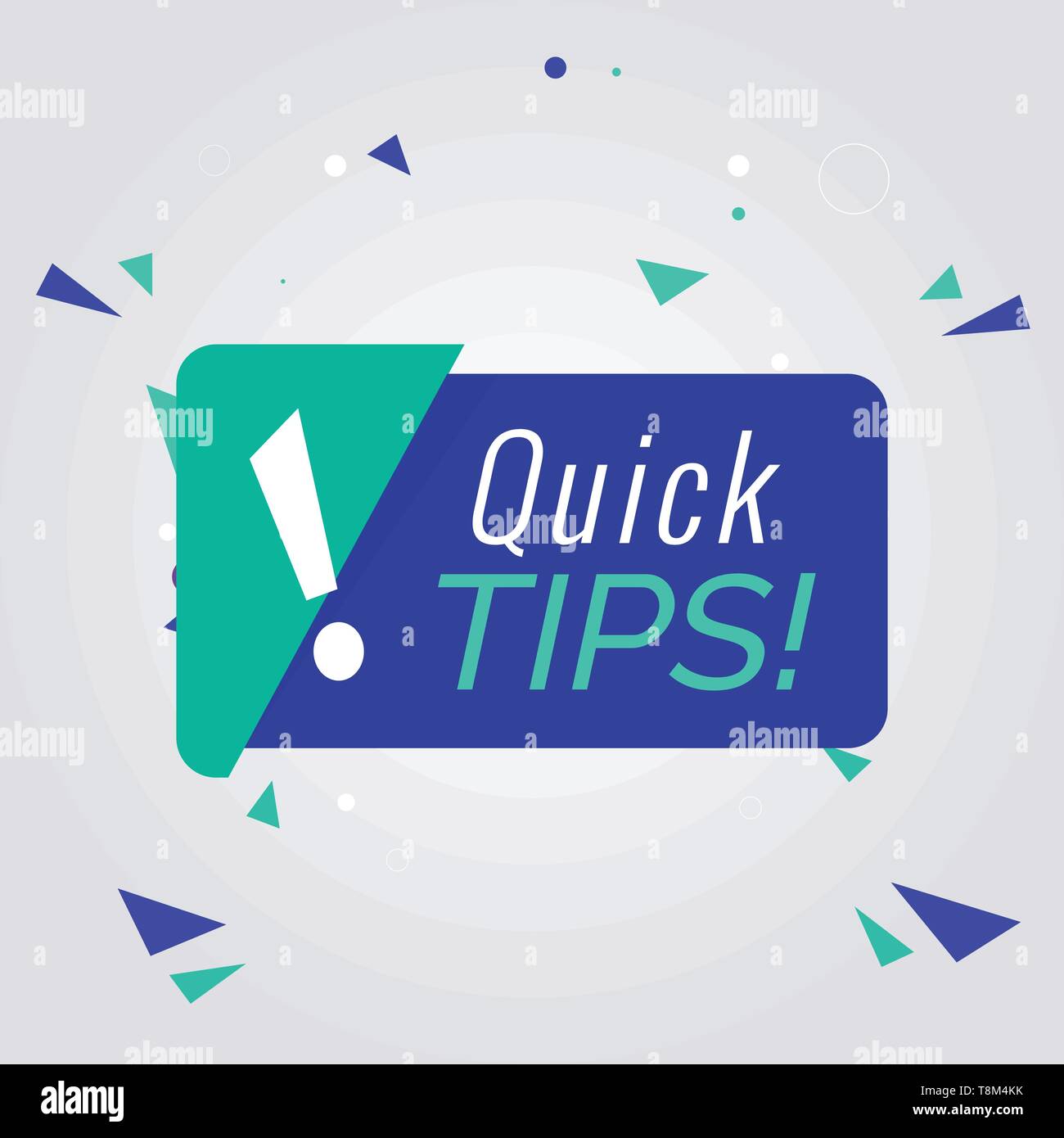 Modern quick tips composition with flat design- Vector illustrator ...