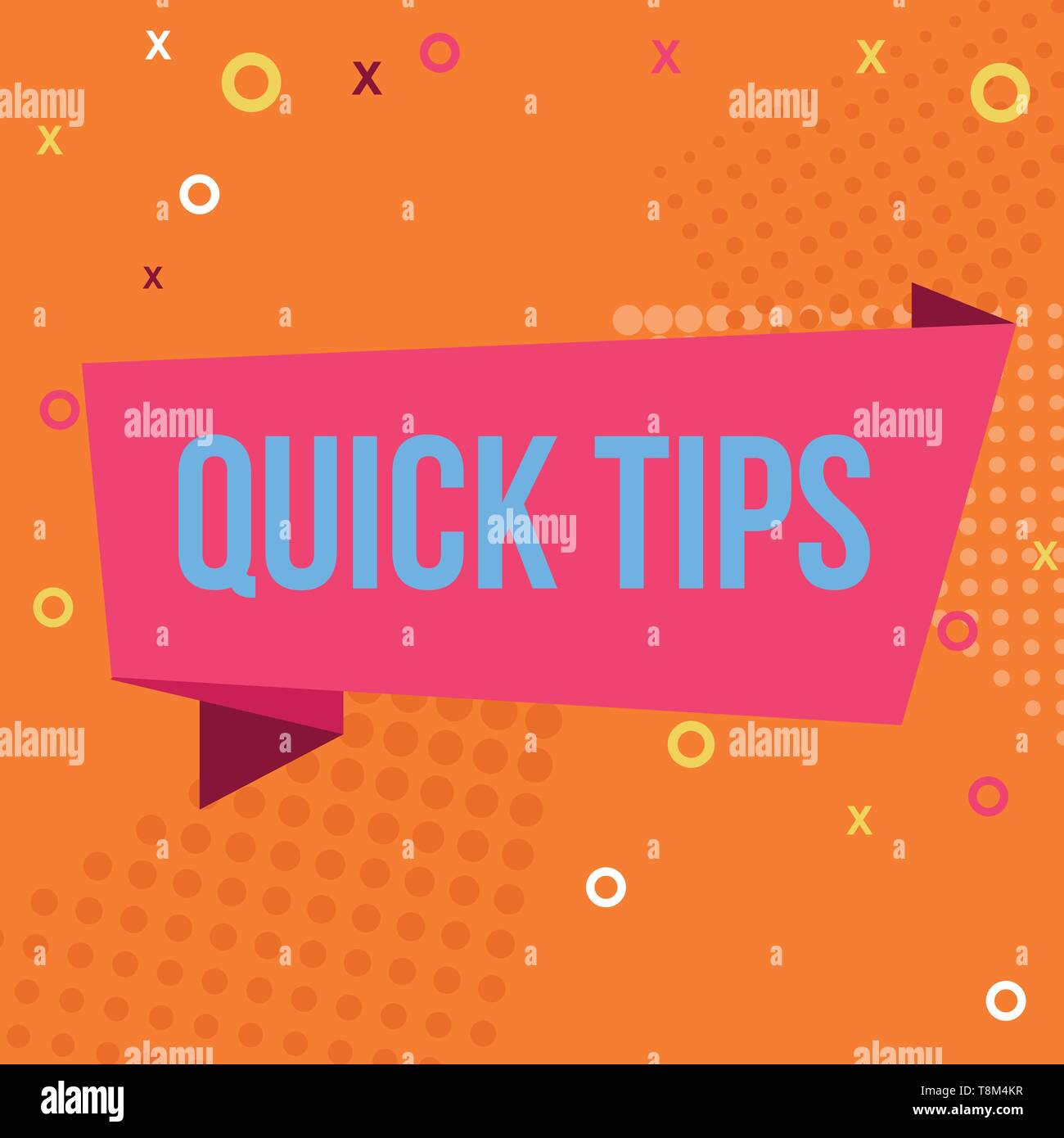 Modern quick tips composition with flat design- Vector illustrator ...