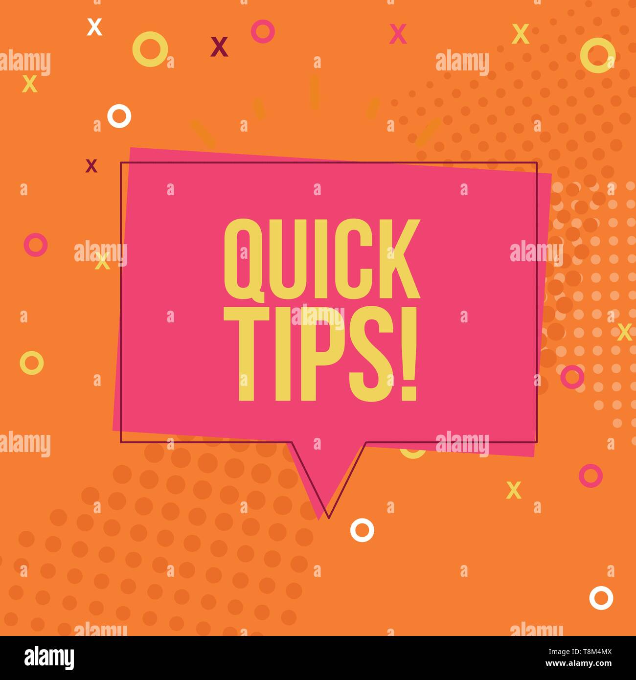 Modern quick tips composition with flat design- Vector illustrator Stock Vector Image & Art - Alamy