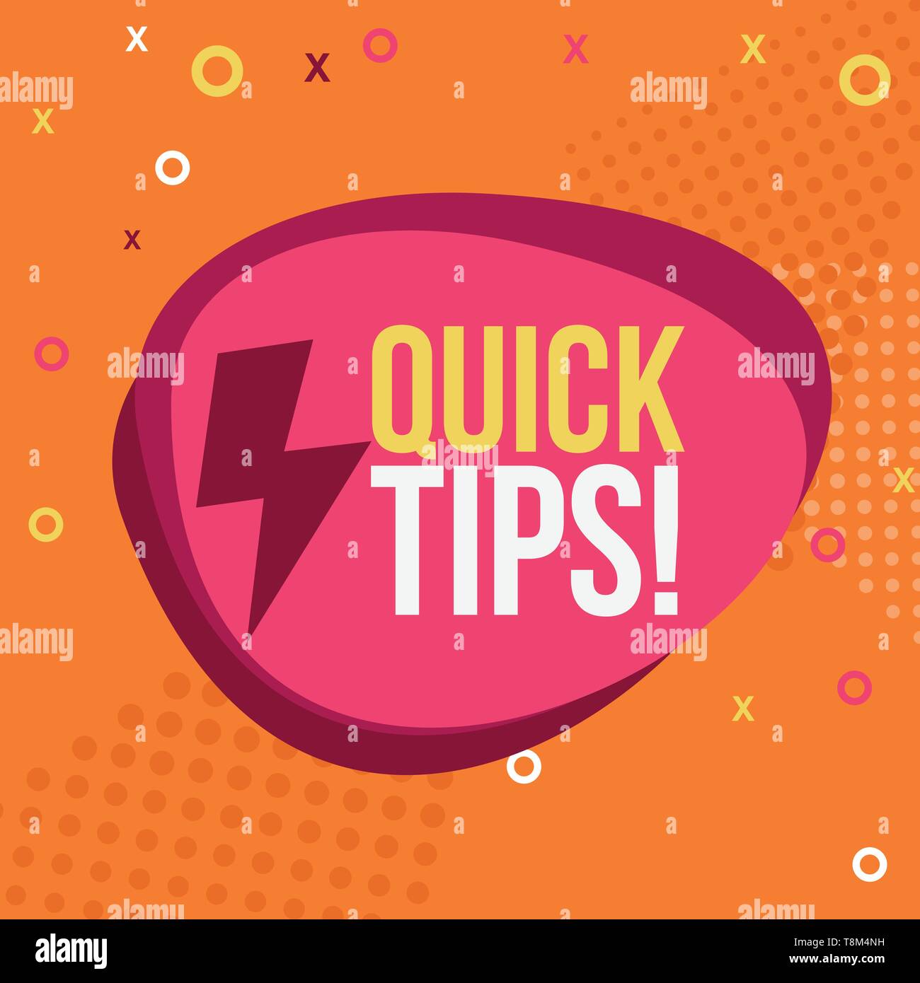 Modern quick tips composition with flat design- Vector illustrator ...