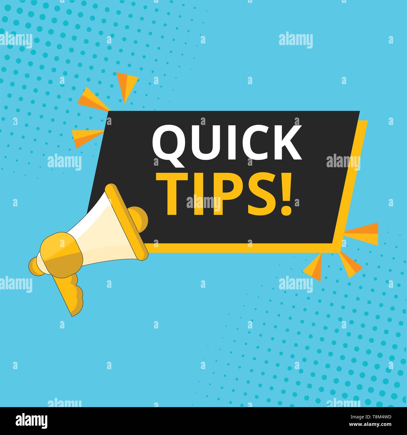 Modern quick tips composition with flat design- Vector illustrator Stock Vector Image & Art - Alamy