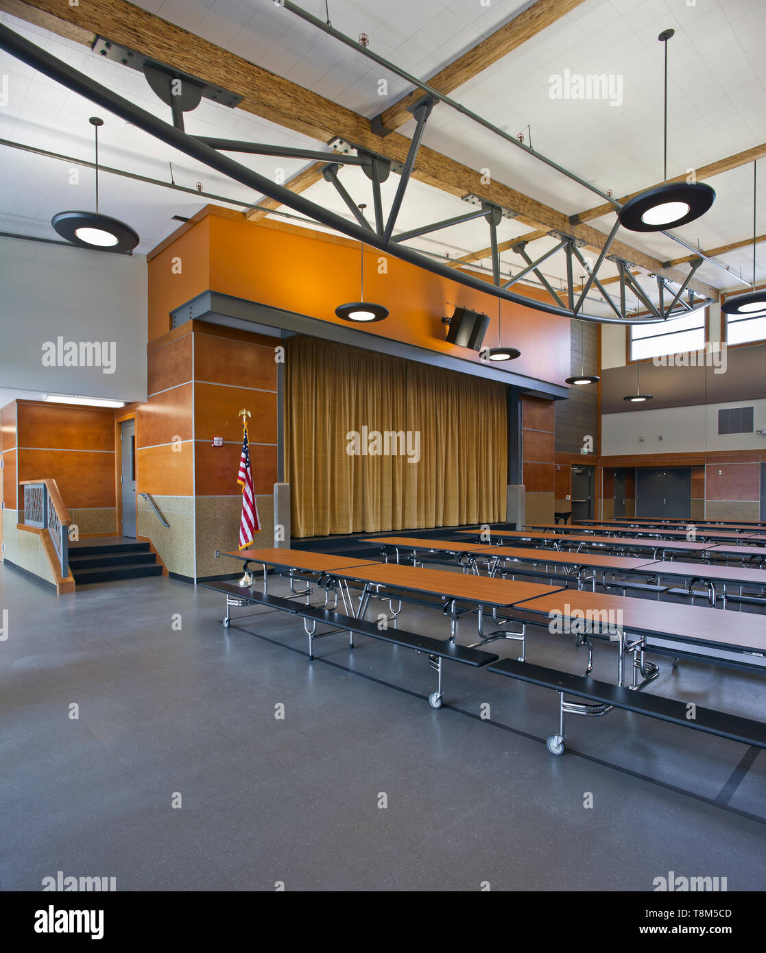 Grade School Cafeteria Stock Photo - Alamy
