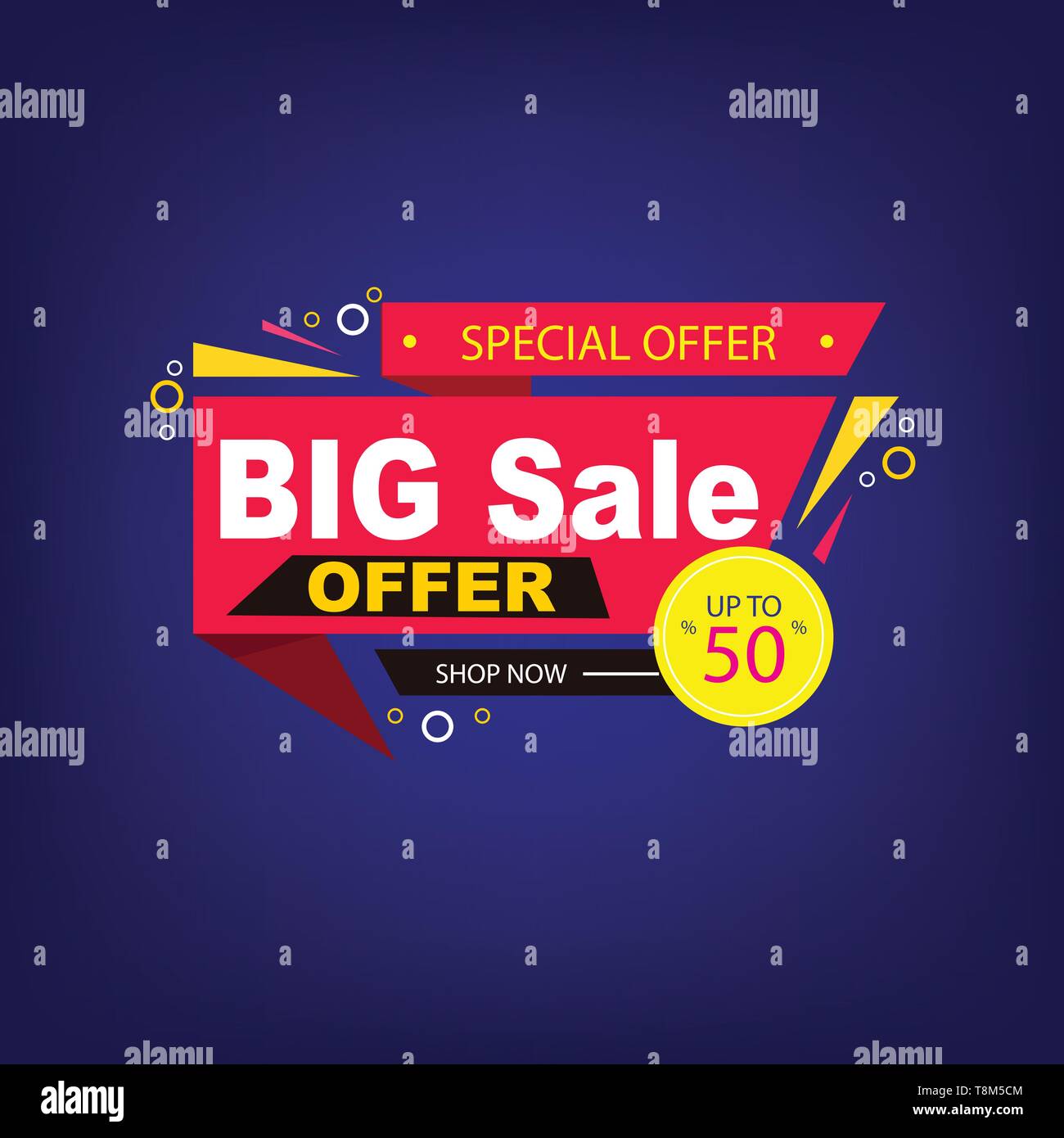 Sale banner template design.Vector illustration Stock Vector Image ...