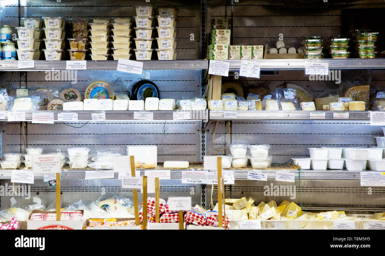 Deli Items on Display Stock Photo - Alamy