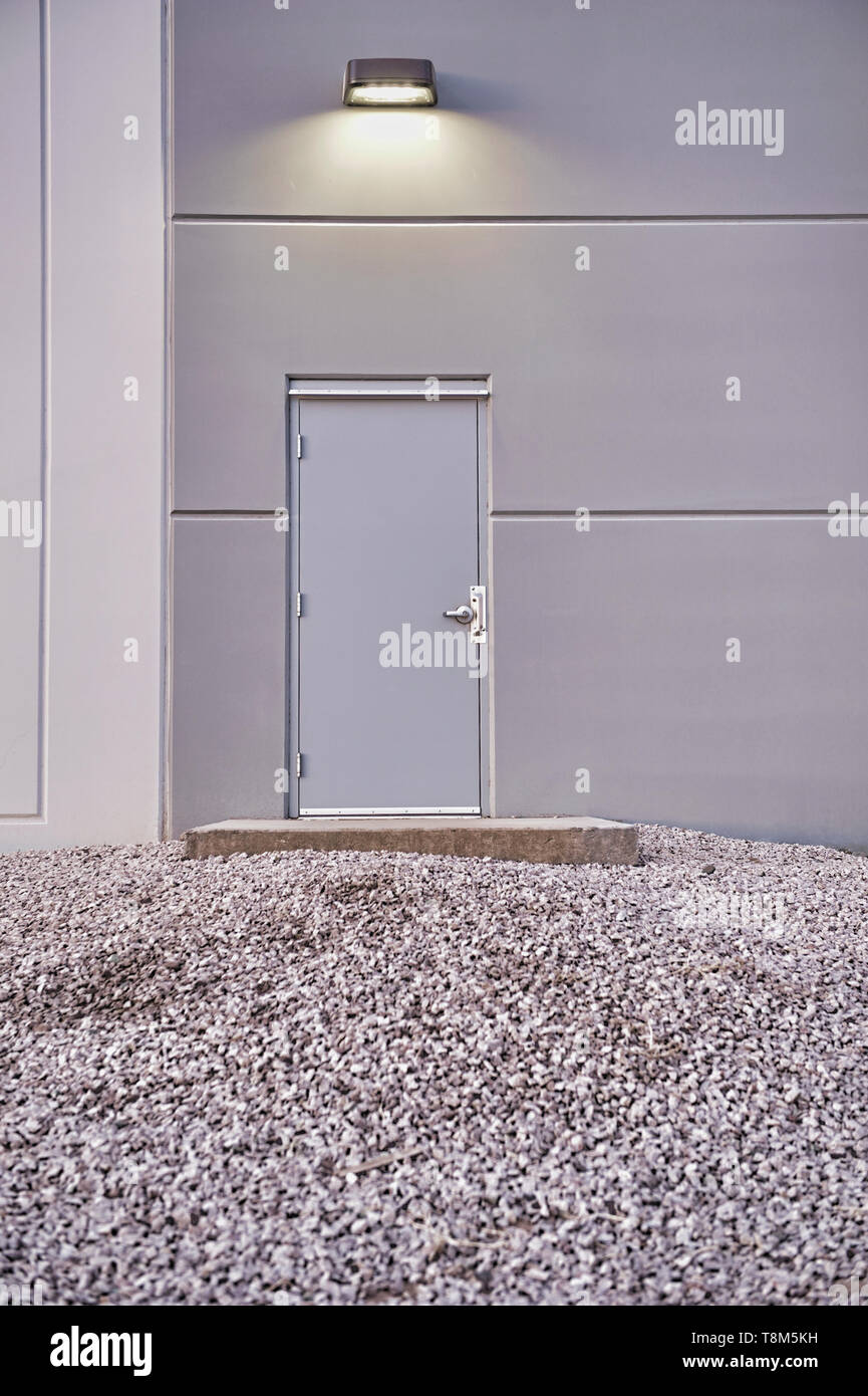 Plain Building Doorway Stock Photo - Alamy