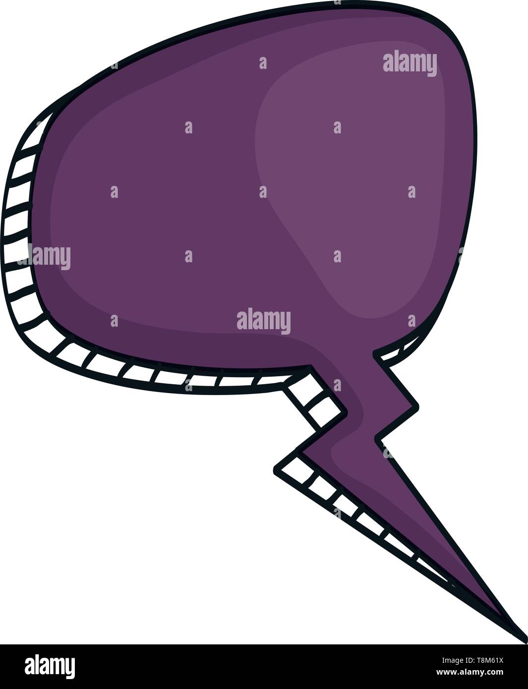 speech bubble message with relief drawing vector illustration design ...