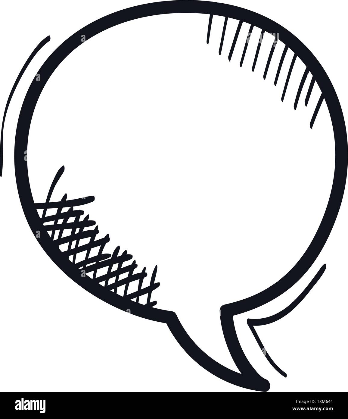 speech bubble message drawing vector illustration design Stock Vector ...