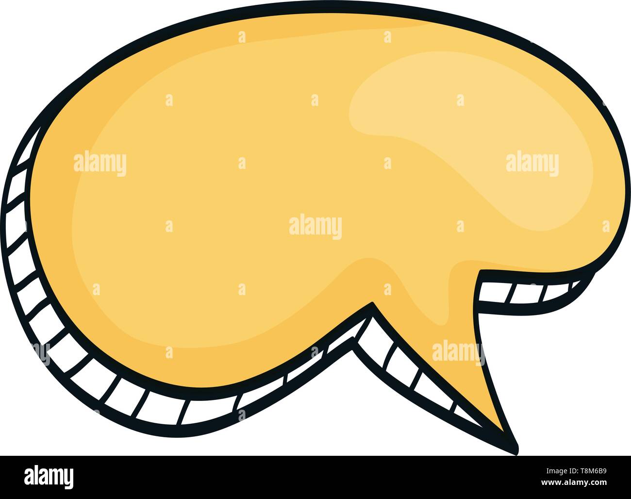 speech bubble message with relief drawing vector illustration design ...