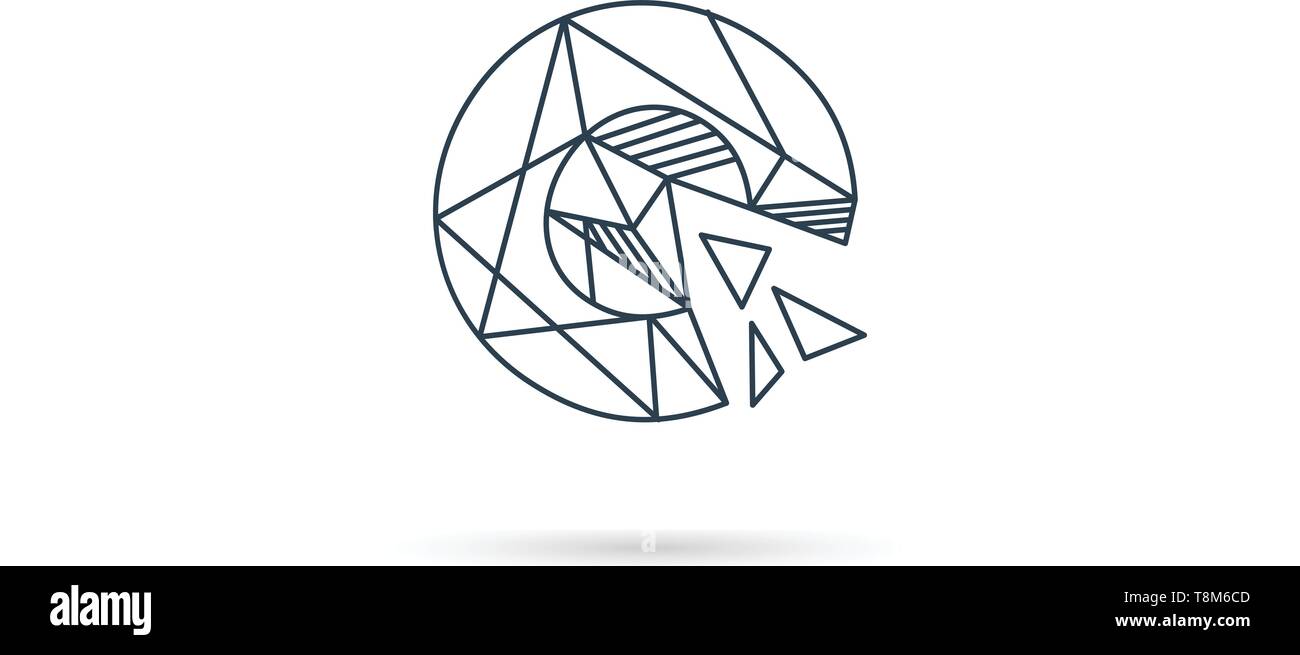 gemstone letter c logo design icon template vector element isolated ...