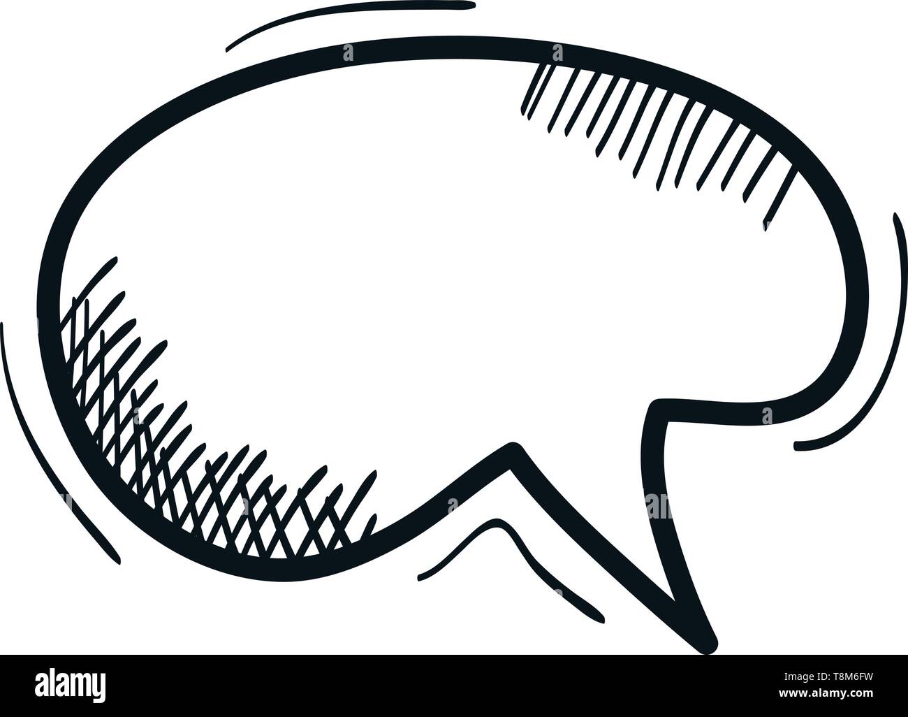 speech bubble message drawing vector illustration design Stock Vector ...