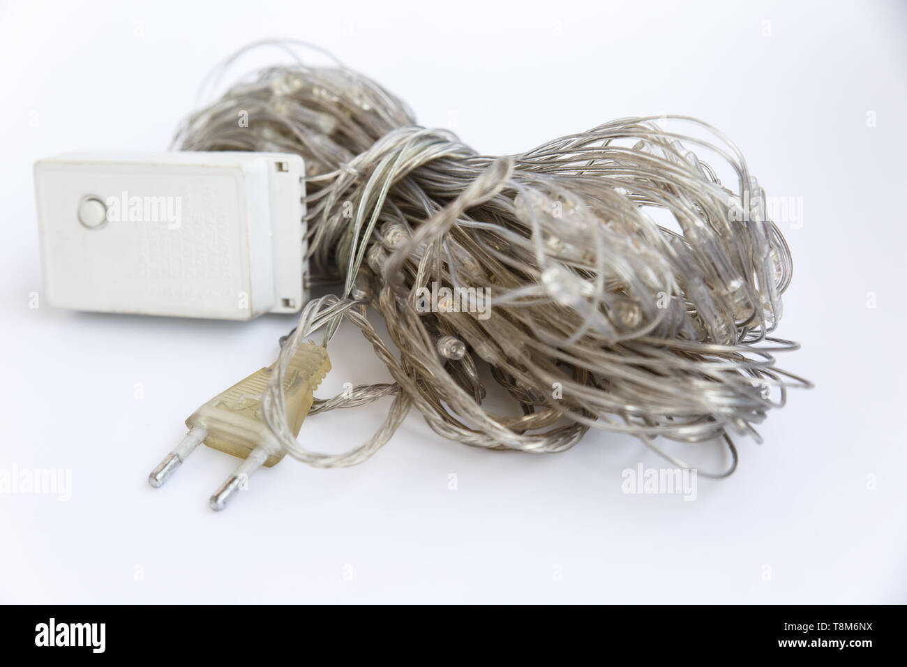 Old non working lights. Vintage garland. Diode lights on the garland ...