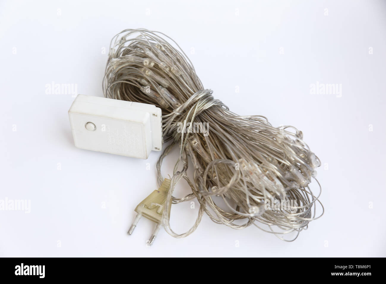 Old non working lights. Vintage garland. Diode lights on the garland ...