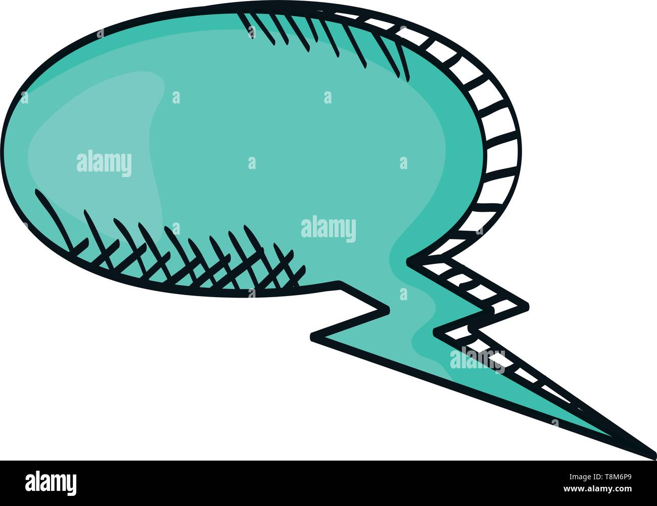 speech bubble message with relief drawing vector illustration design Stock Vector Image & Art ...