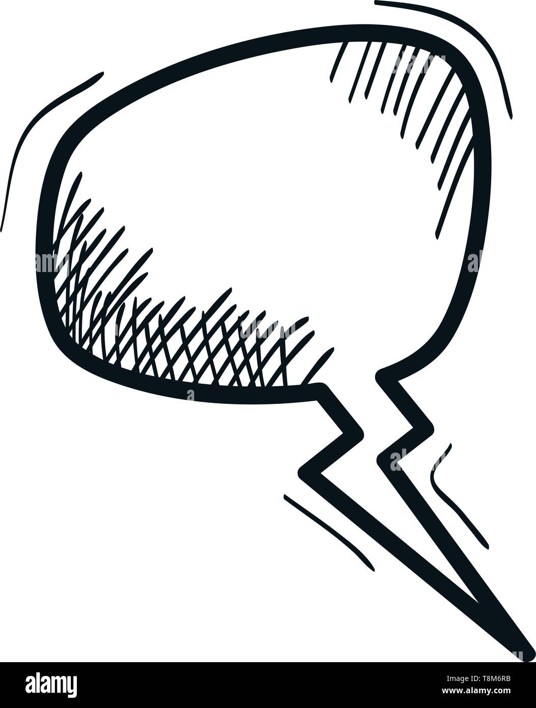 speech bubble message drawing vector illustration design Stock Vector ...