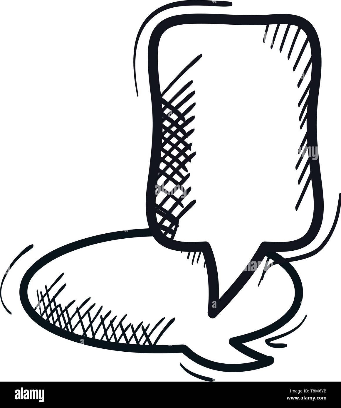 speech bubbles messages drawing vector illustration design Stock Vector ...