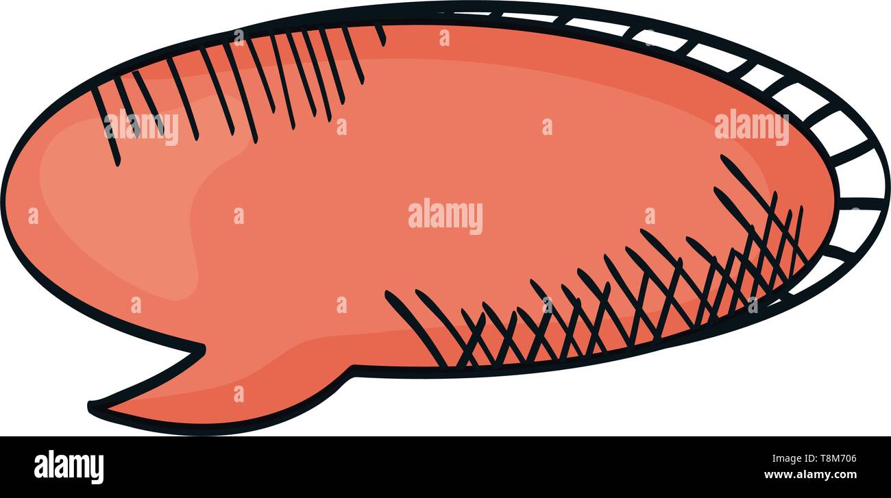 speech bubble message with relief drawing vector illustration design ...