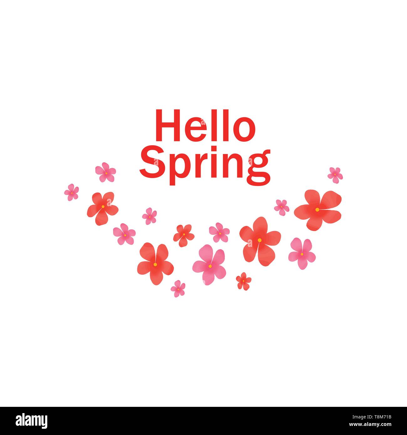 Spring Sale Design banner with beautiful colorful flower. Vector ...