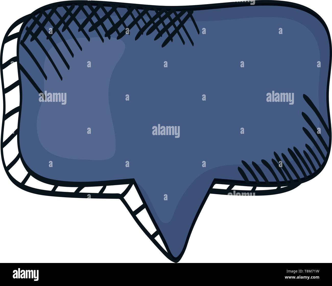 speech bubble message with relief drawing vector illustration design ...