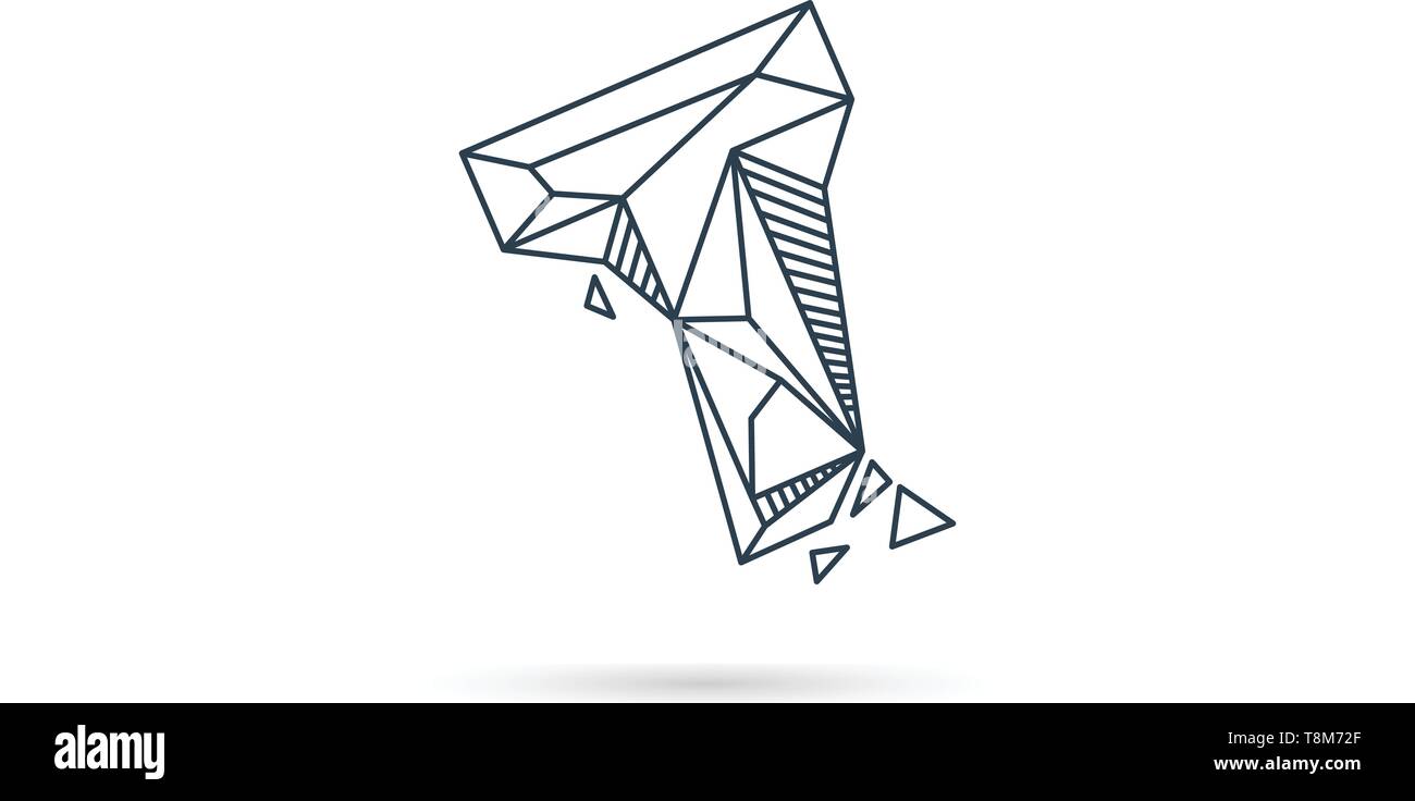 gemstone letter t logo design icon template vector element isolated ...