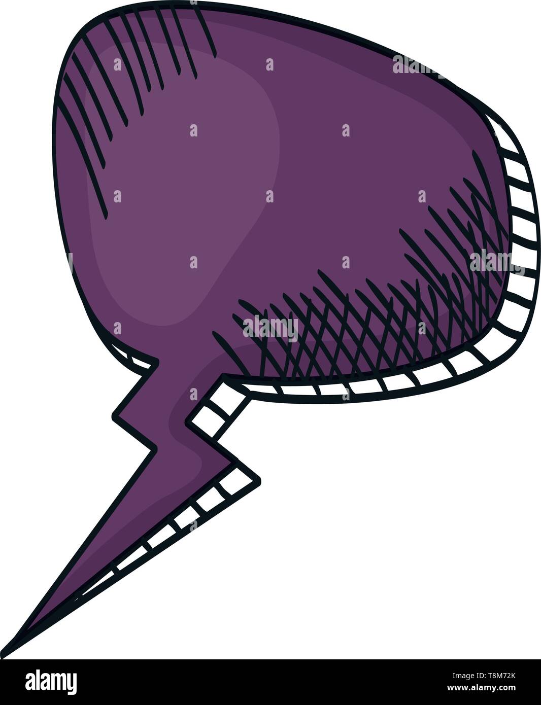 speech bubble message with relief drawing vector illustration design ...