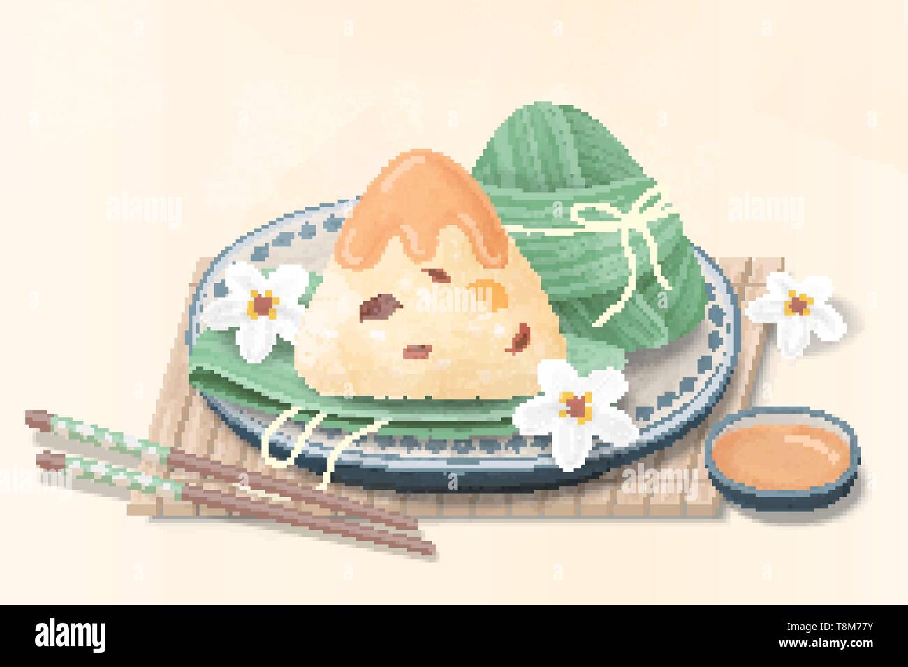 Rice and sauce Stock Vector Images - Alamy