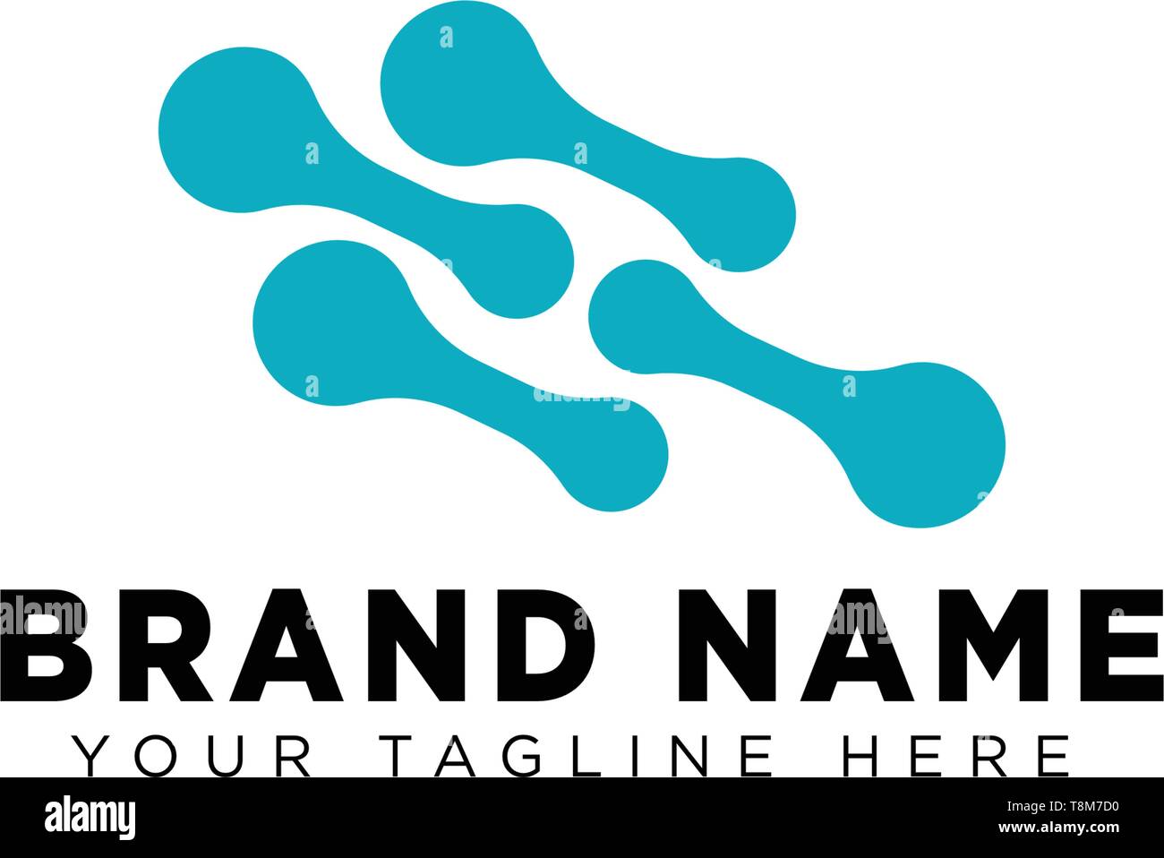 molecular logo design template vector illustration icon element-vector ...