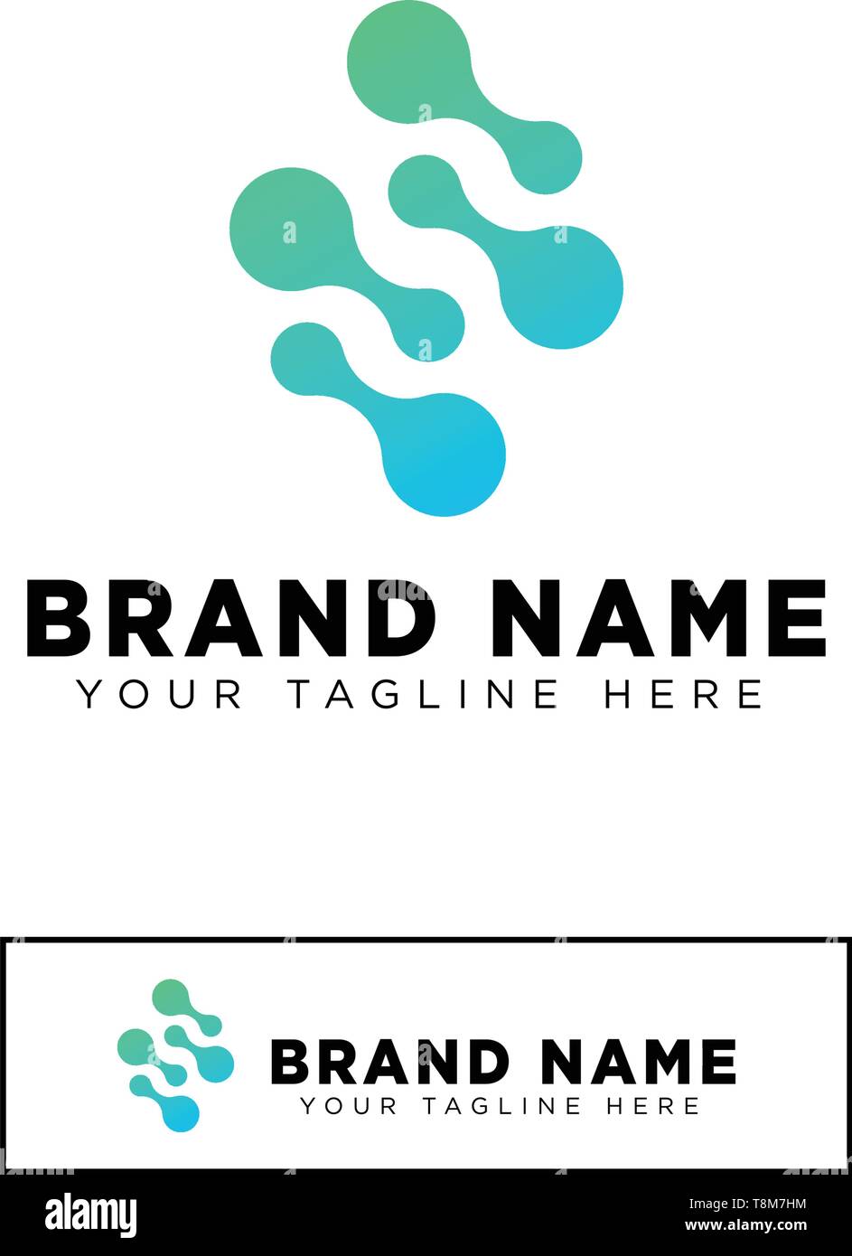 molecular logo design template vector illustration icon element-vector ...