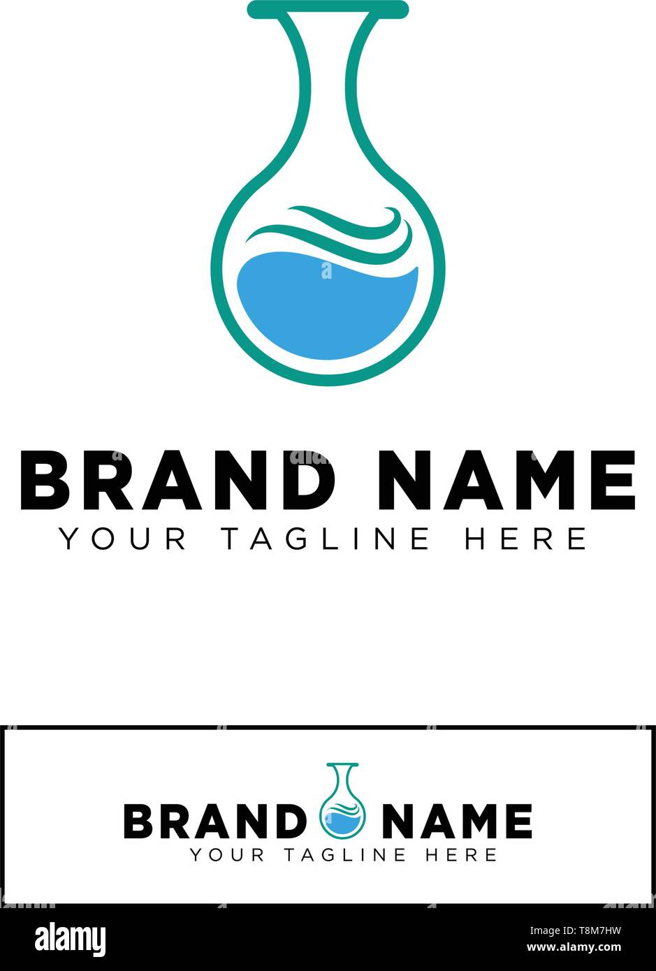 laboratory logo design template vector illustration icon element ...