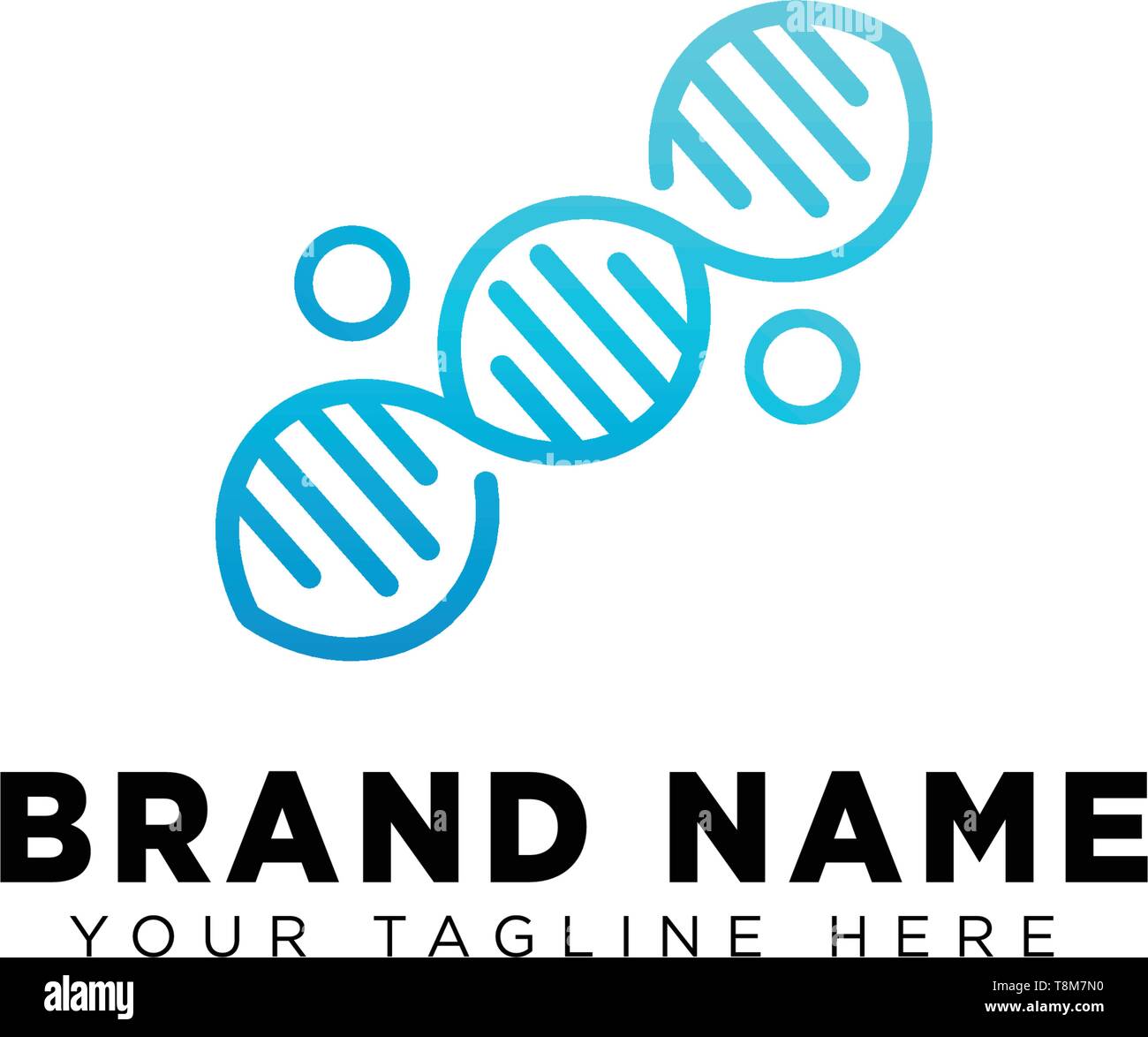 molecular dna logo design template vector illustration icon element ...