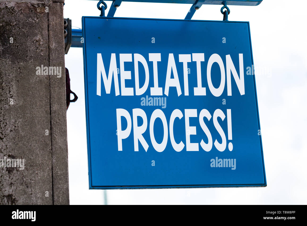 Writing note showing Mediation Process. Business concept for informal ...