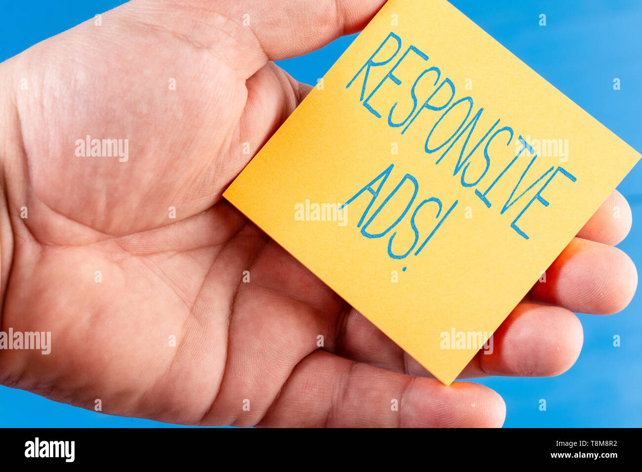 Handwriting text Responsive Ads. Conceptual photo Automatically adjust ...