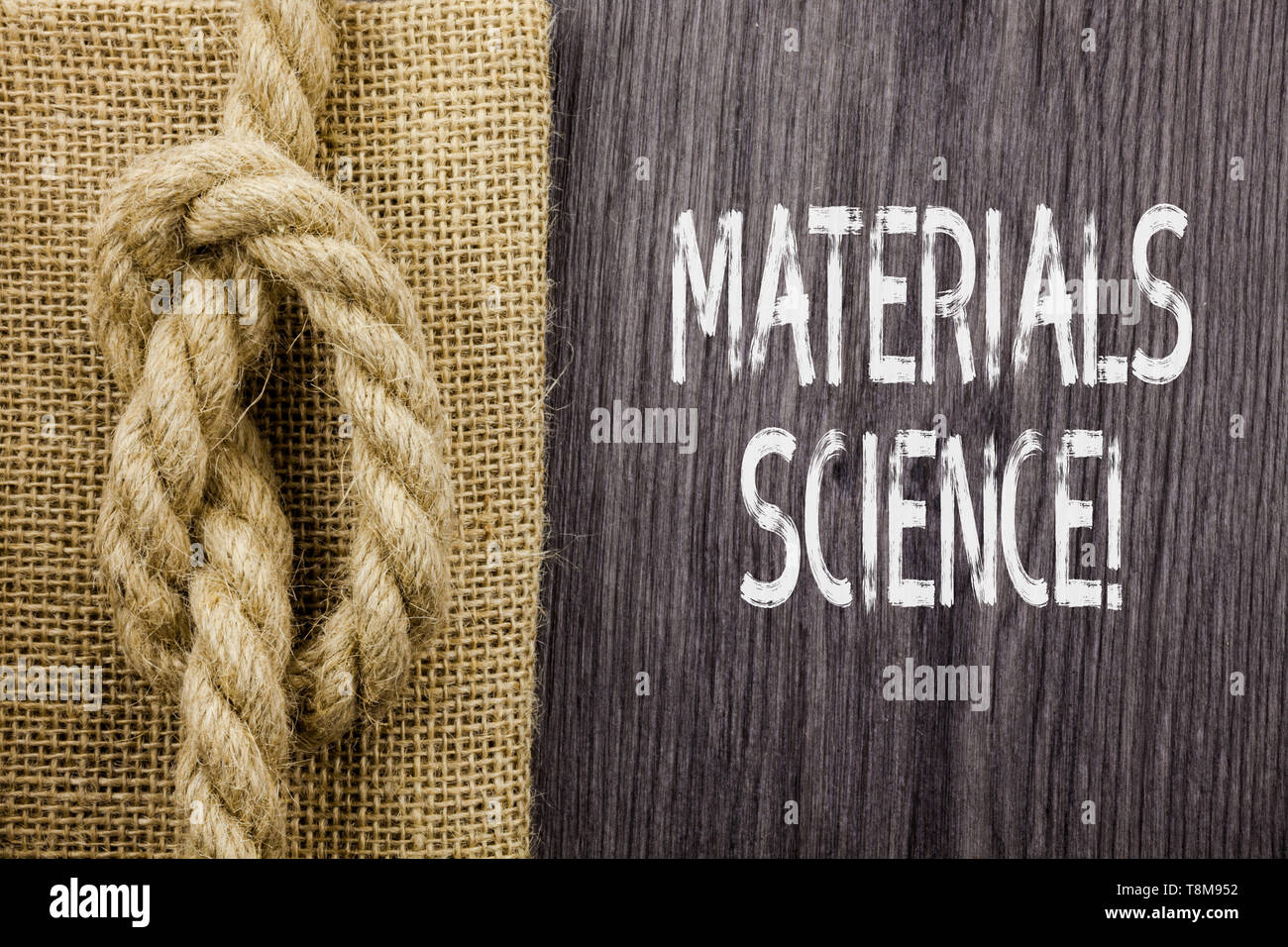 Text sign showing Materials Science. Business photo showcasing ...