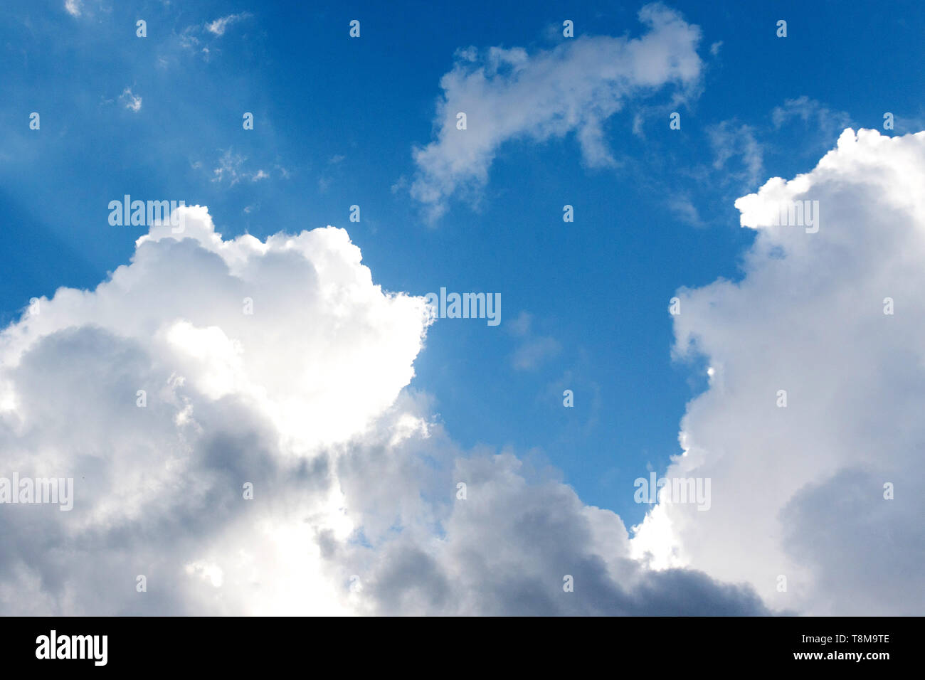 Beautiful white clouds in the blue sky Stock Photo - Alamy