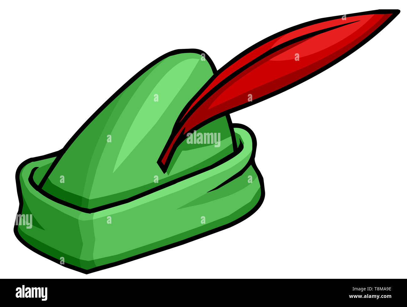 Medieval archer hat Cut Out Stock Images & Pictures - Alamy