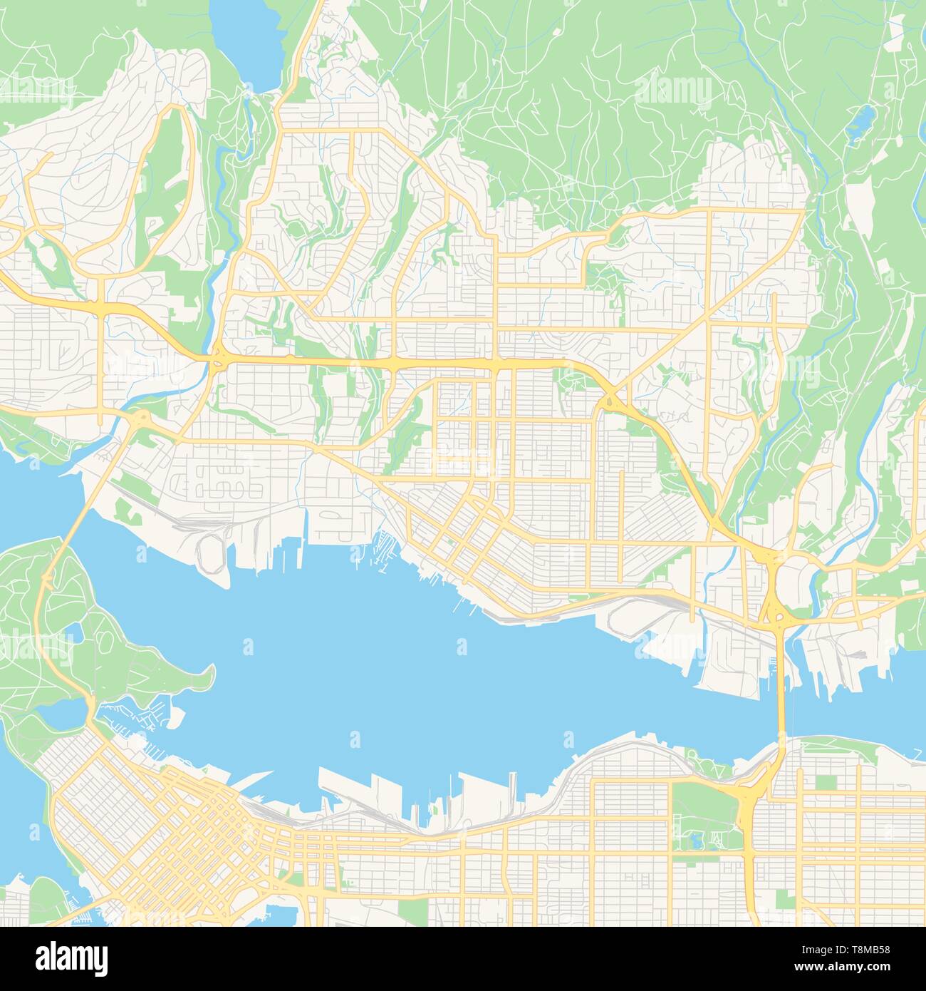 North Vancouver Bc Map