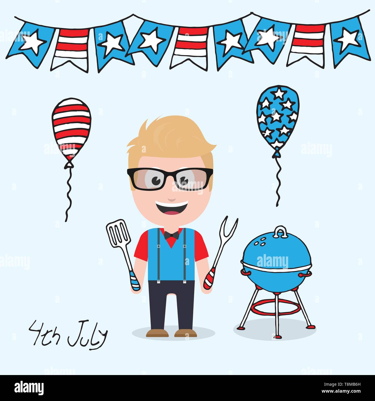 July 4th mascot hi-res stock photography and images - Alamy