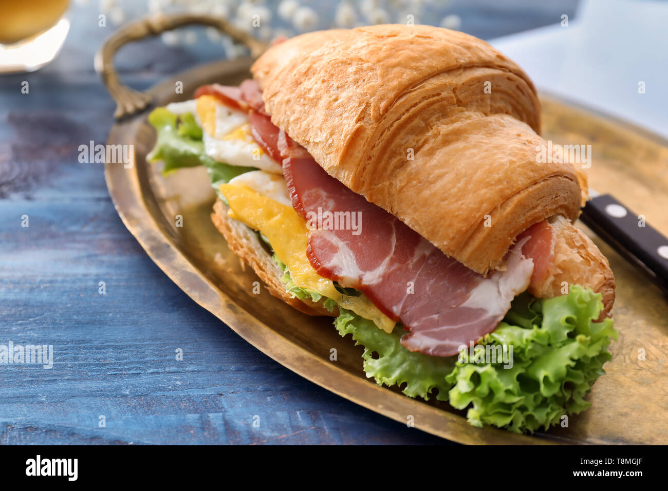 Croissant sandwich tray hi-res stock photography and images - Alamy