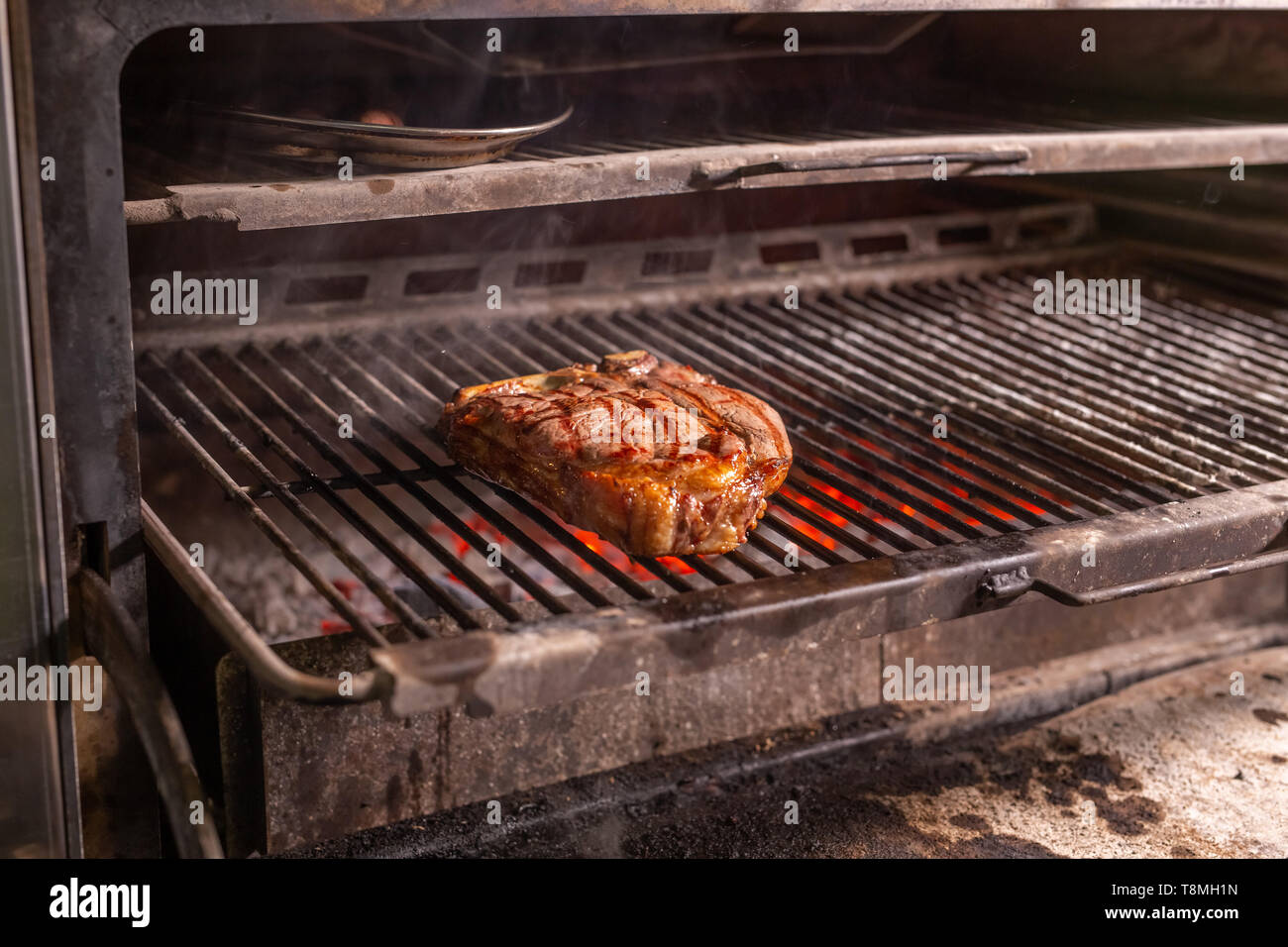 food, craft and meat concept - delicious roasted steak Stock Photo - Alamy