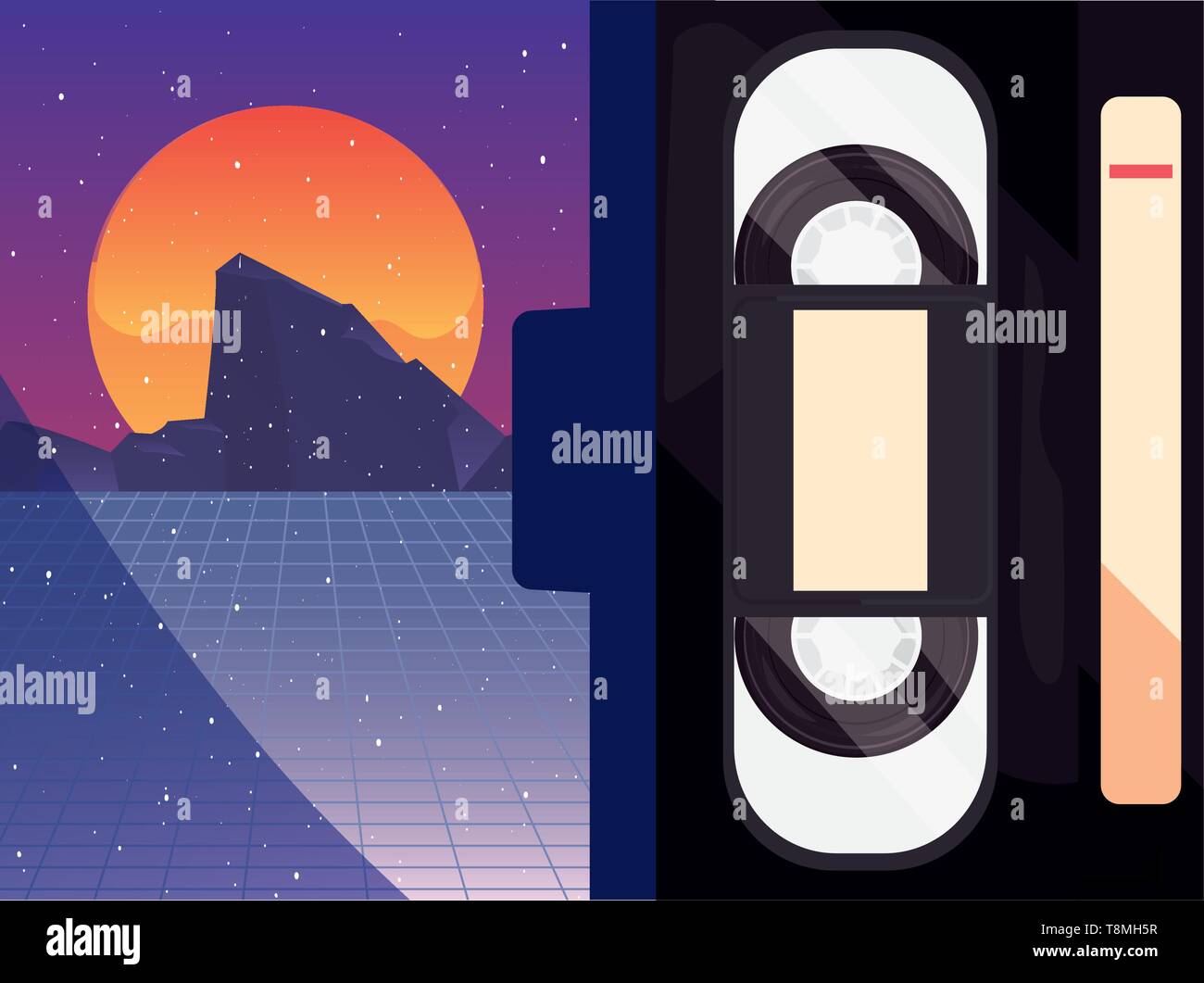 videotape beta box cover retro 80s style white background vector ...