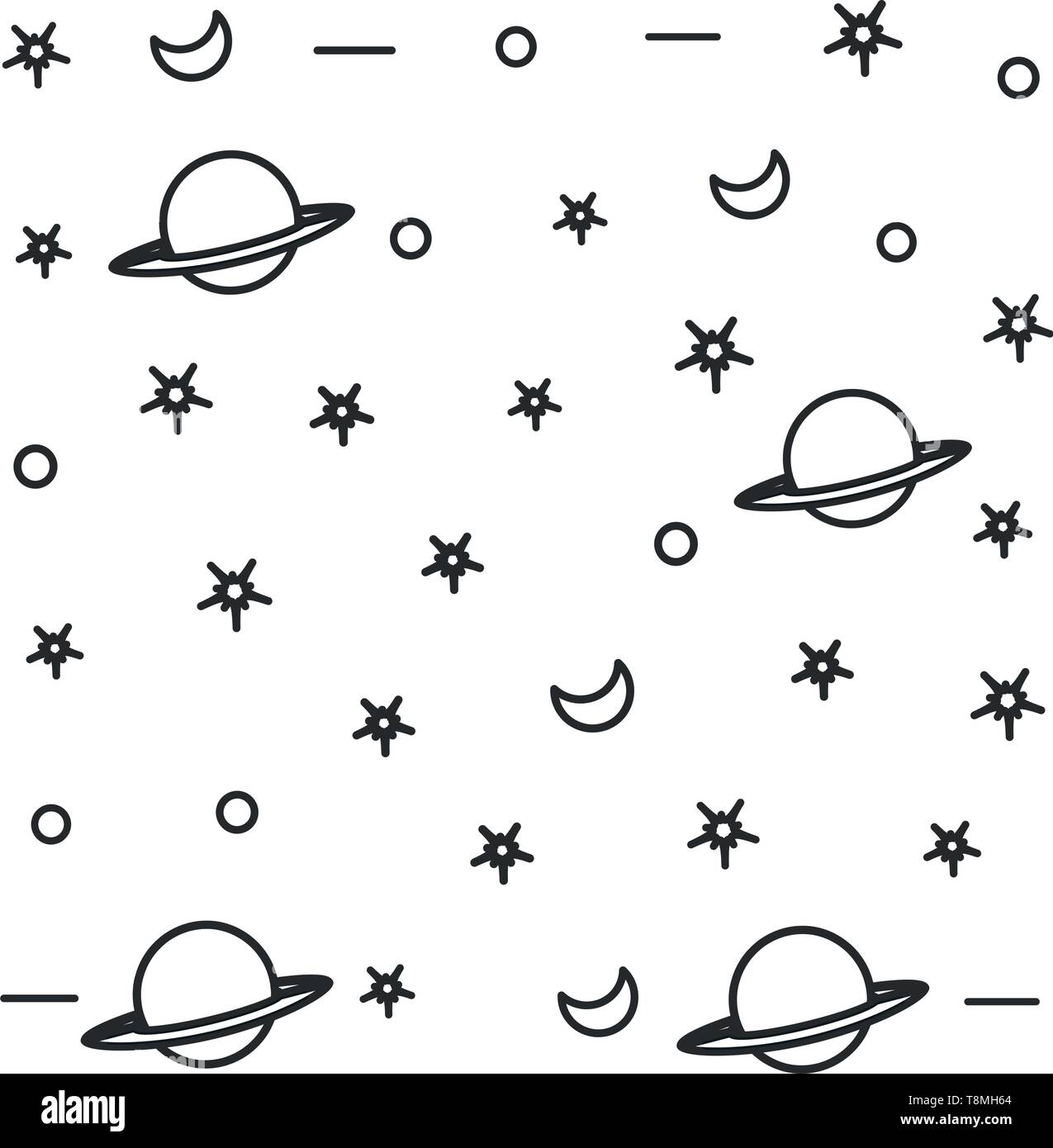 Saturns moons Stock Vector Images - Alamy