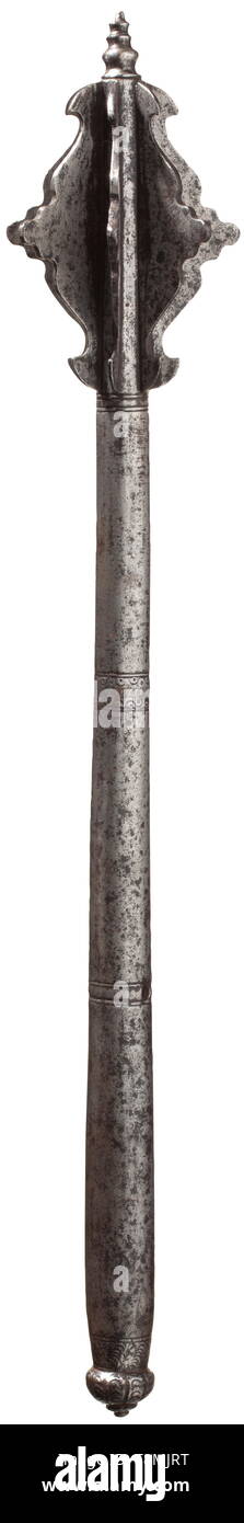 A mace, German or Italian, 1st half of the 16th century Head with six ...