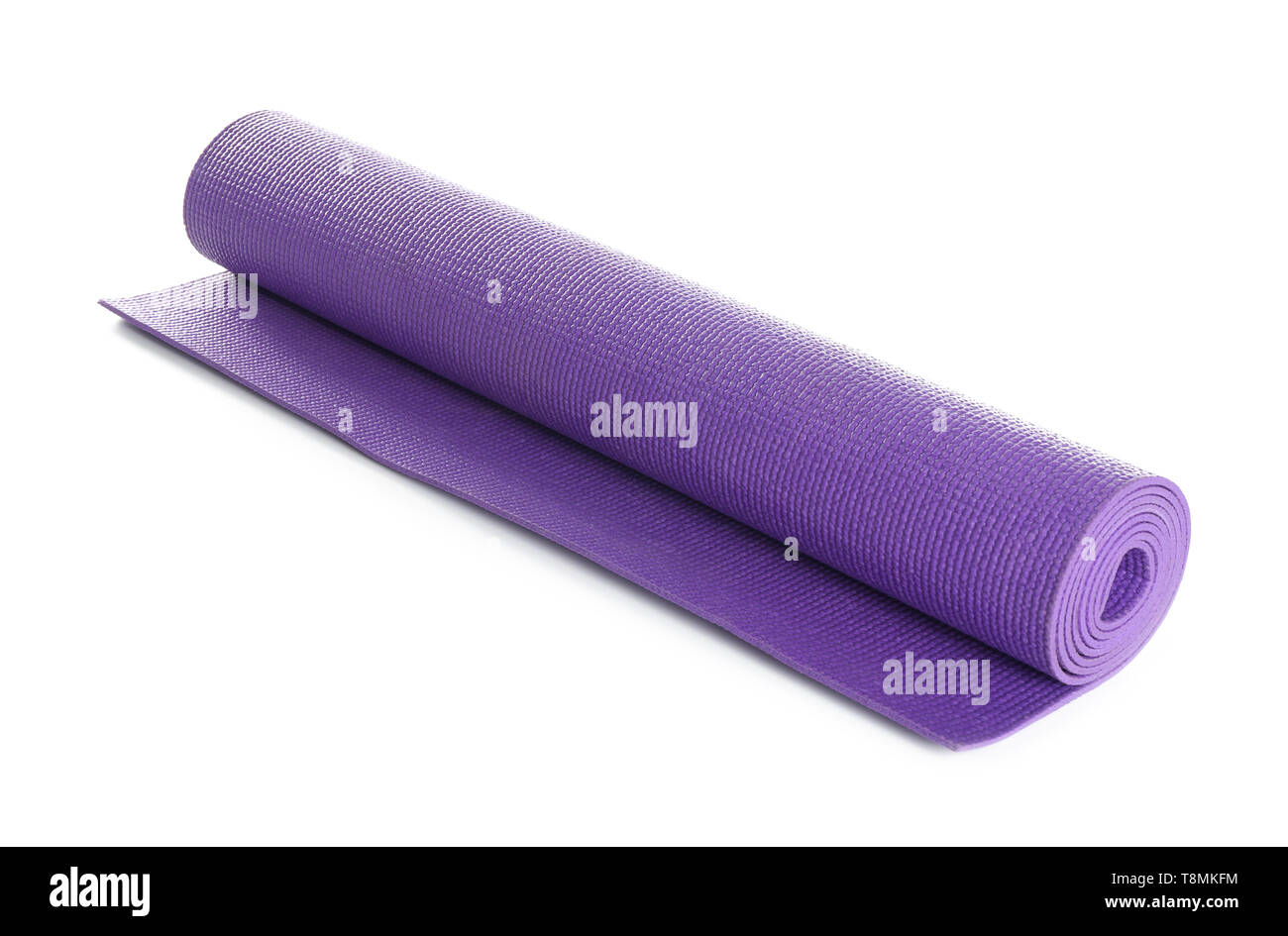 Color yoga mat on white background Stock Photo - Alamy