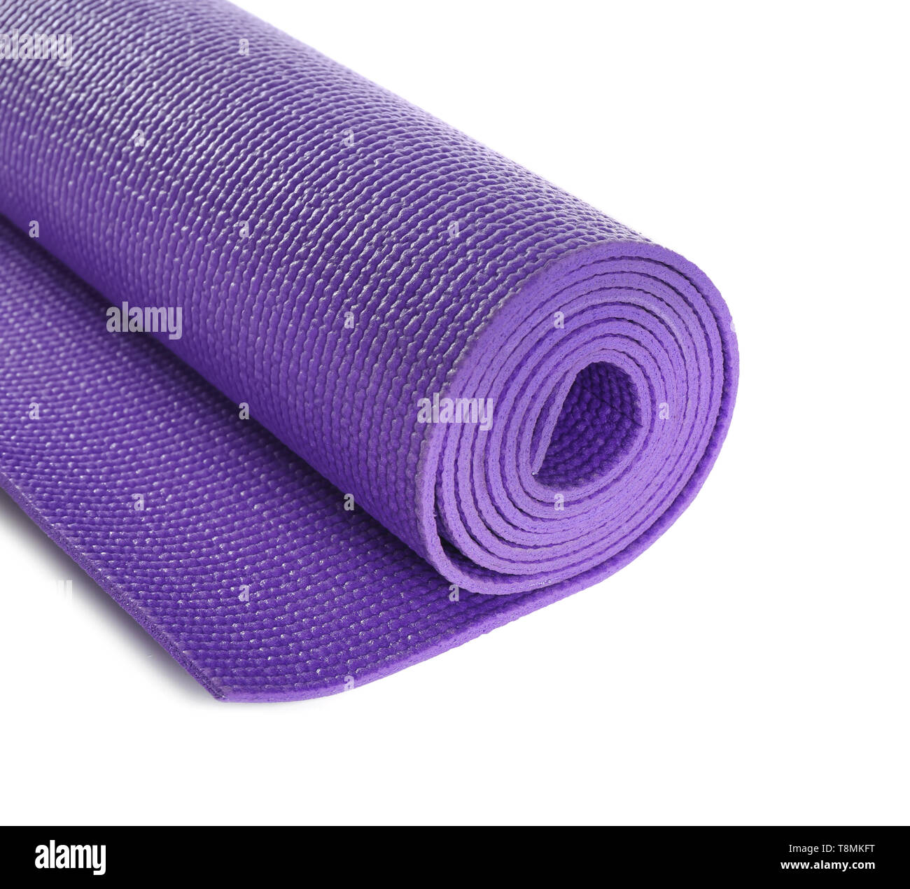 Color yoga mat on white background Stock Photo - Alamy