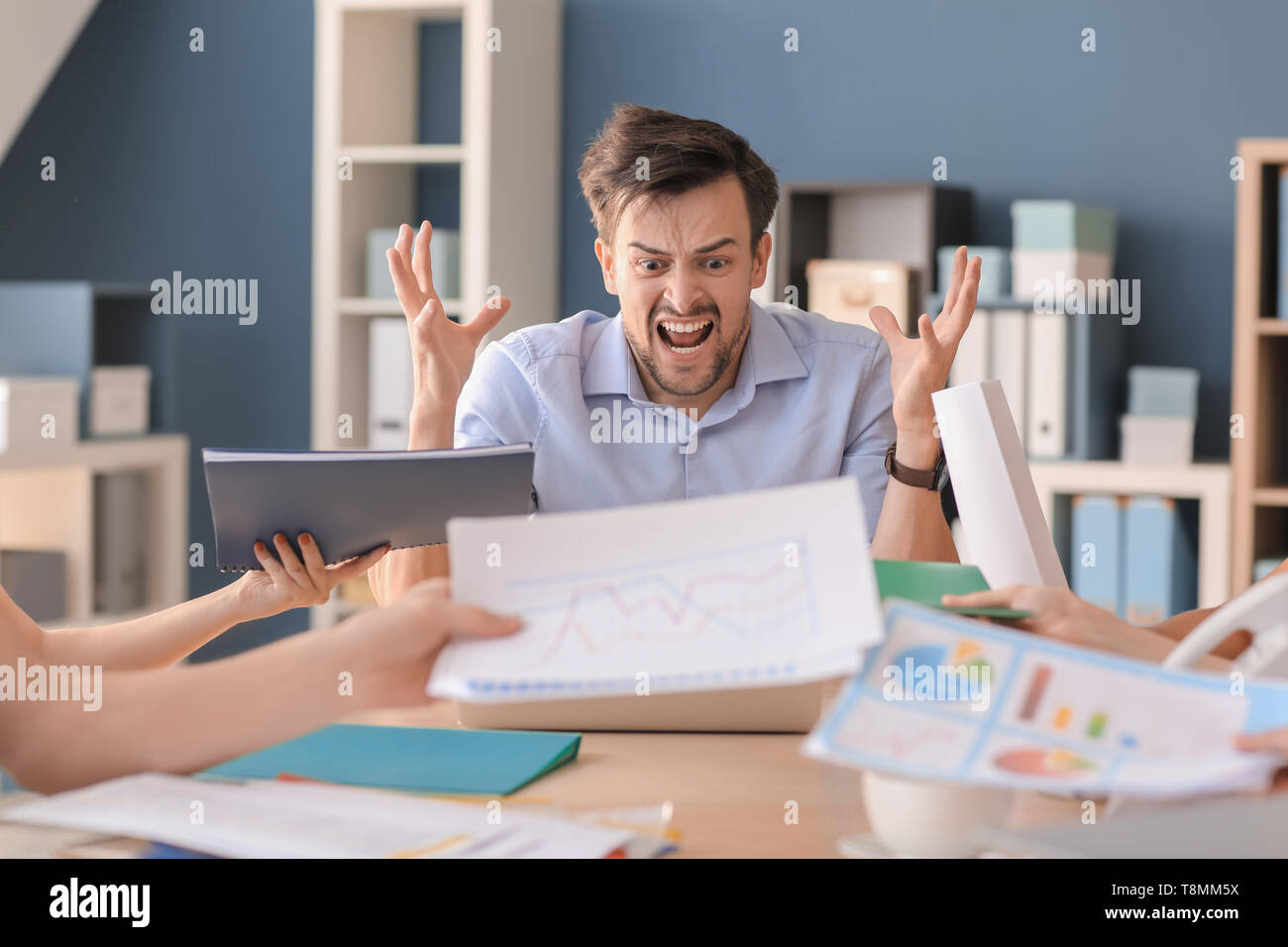 Stressed worker hi-res stock photography and images - Alamy