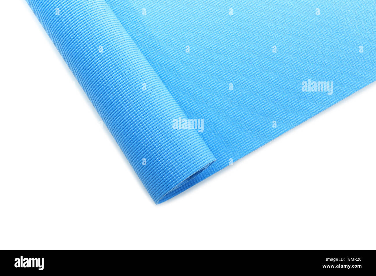 Color yoga mat on white background Stock Photo - Alamy