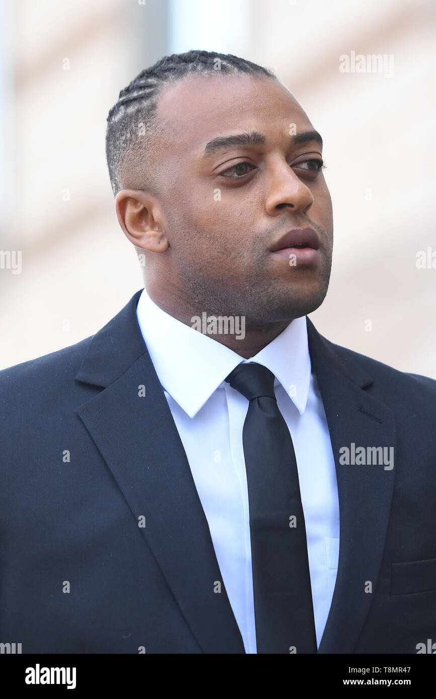 Former JLS star Oritse Williams arrives at Wolverhampton Crown Court ...
