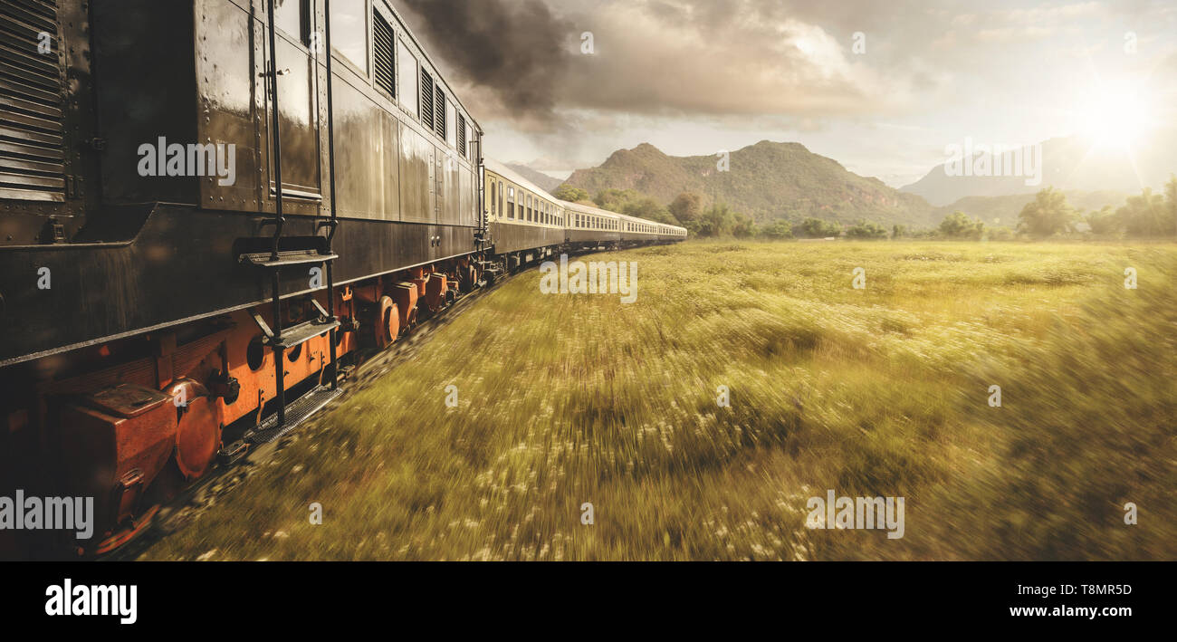 Old train railway carriages hi-res stock photography and images - Alamy